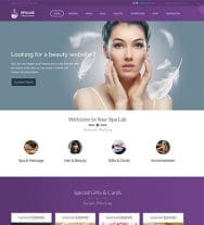 Spa Lab: un tema de WordPress para crear un sitio web de salón de belleza » BlogPasCher