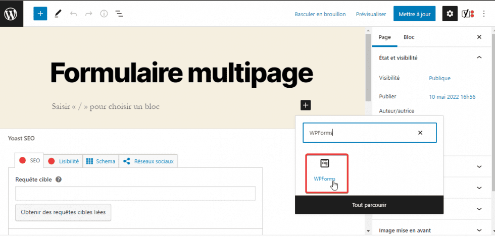 Comment créer un formulaire multi-étape ou multipage